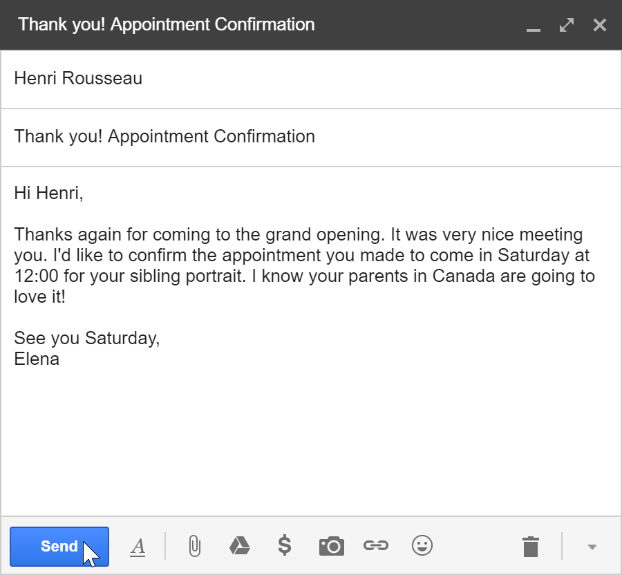 Write Cover Letter In Email Body