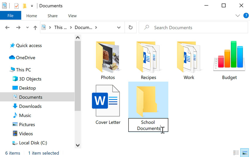 If I Create A Folder In Documents It Goes To My Documents Amelacup