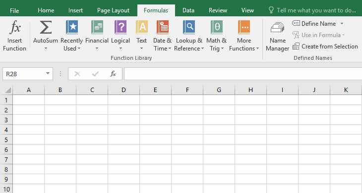 Excel 2016 Functions