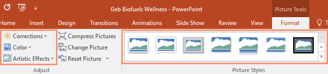 PowerPoint 2016 Formatting Pictures