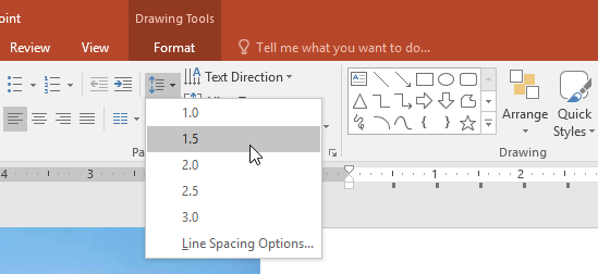 PowerPoint 2016 Indents And Line Spacing
