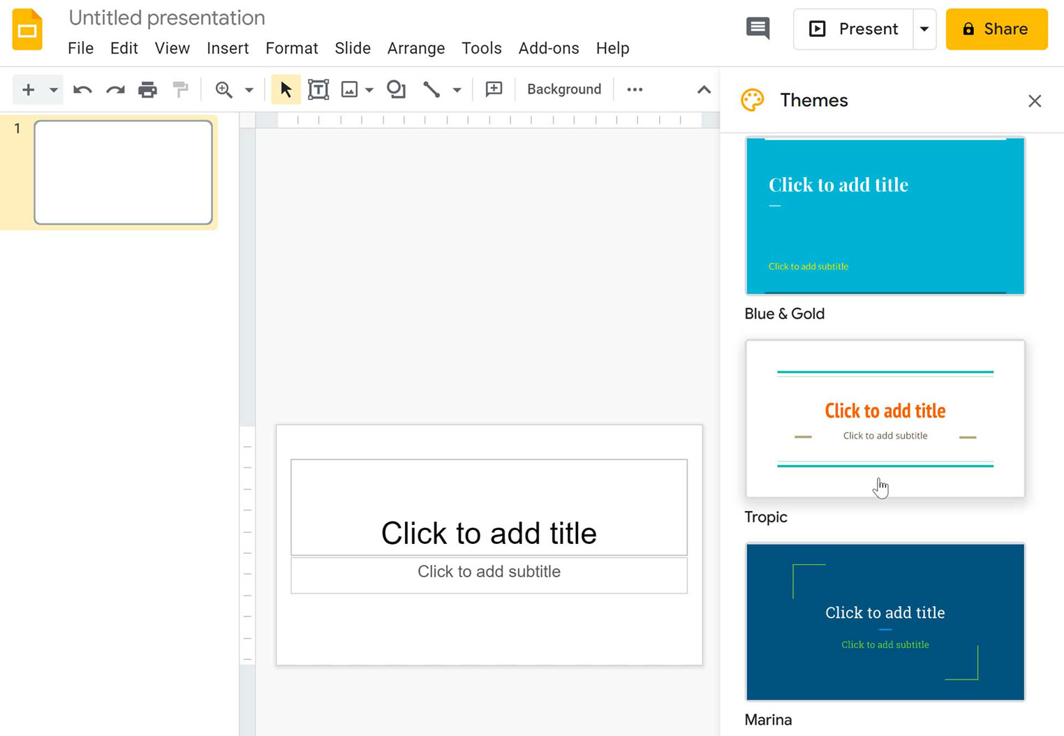 Google Slides Getting Started With Your Presentation
