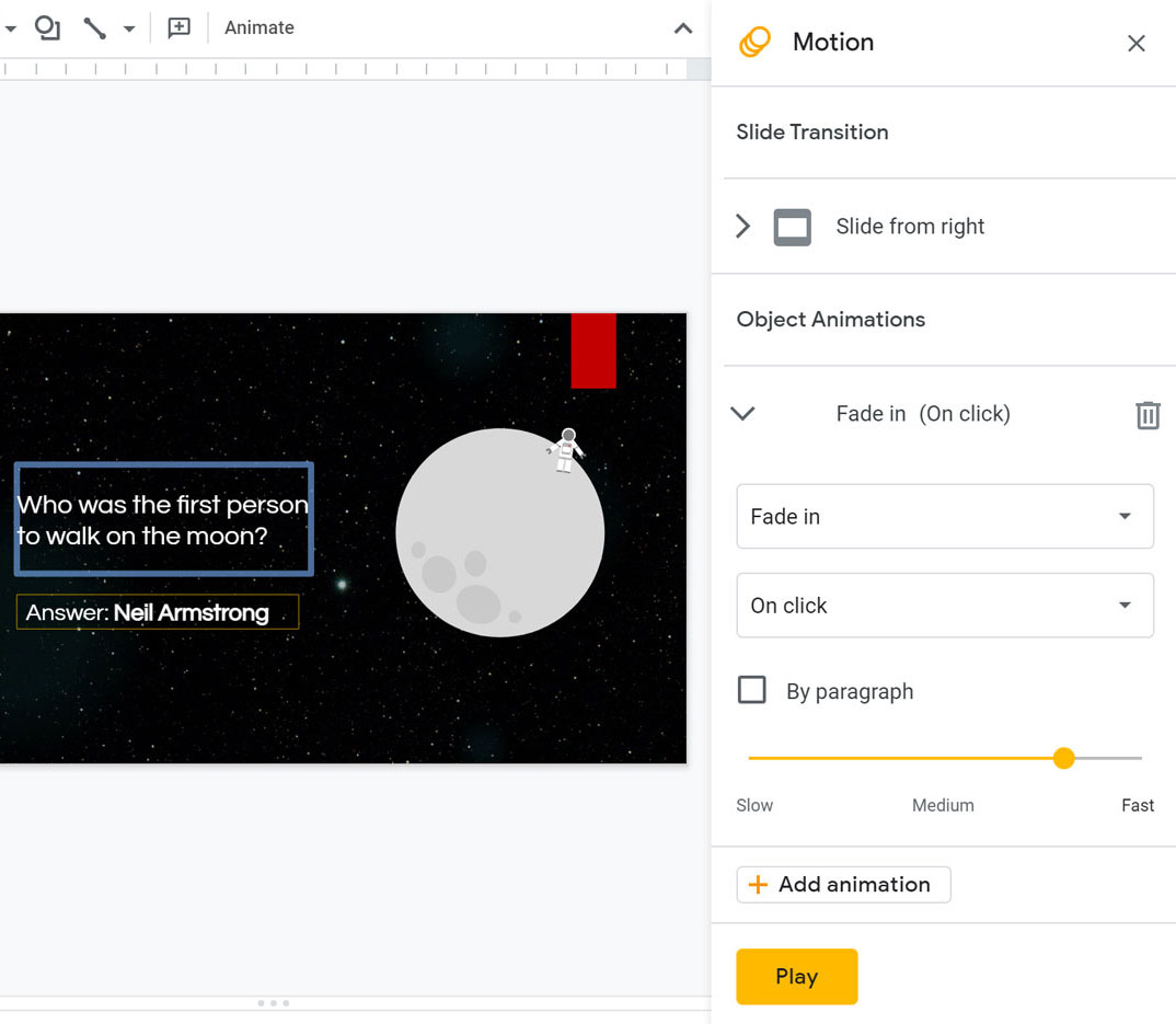 Google Slides Adding Transitions And Animations