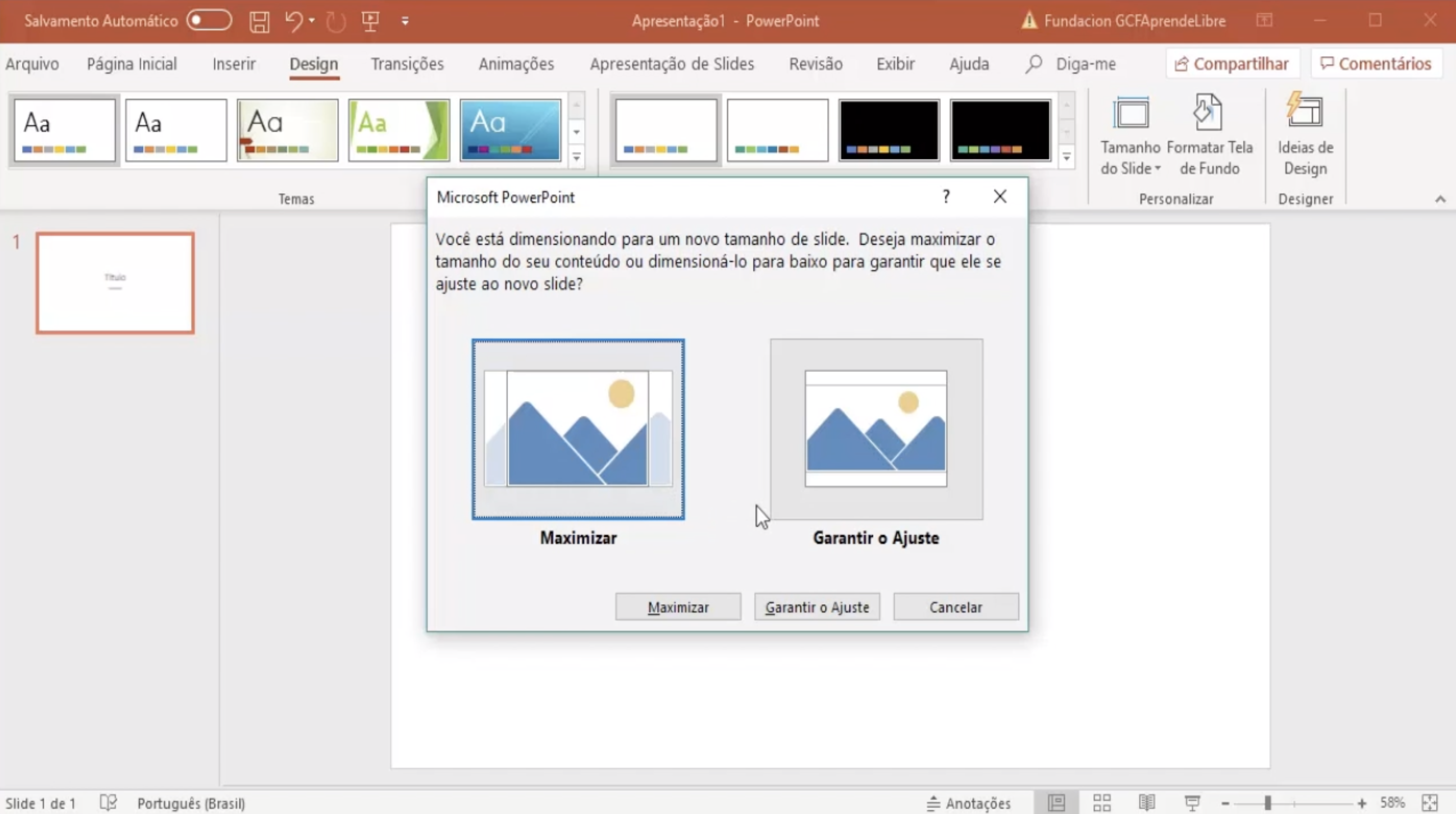 Apresentações básicas: Como fazer um slide simples?