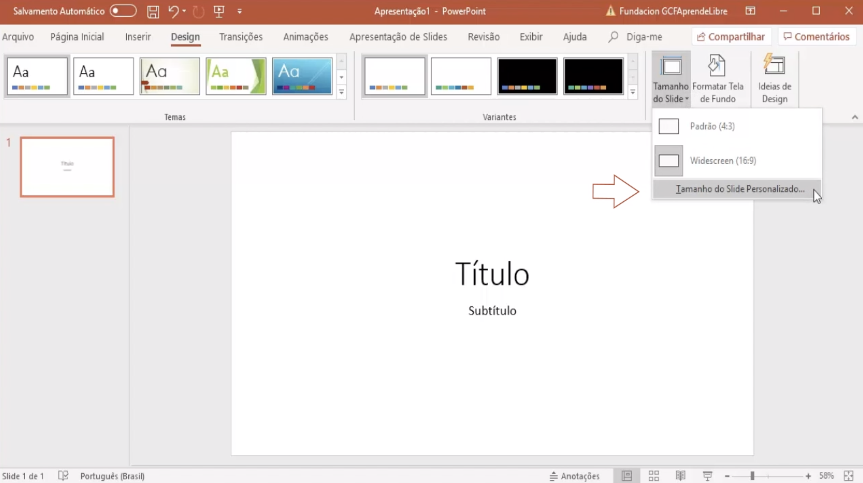 Apresentações básicas: Como fazer um slide simples?