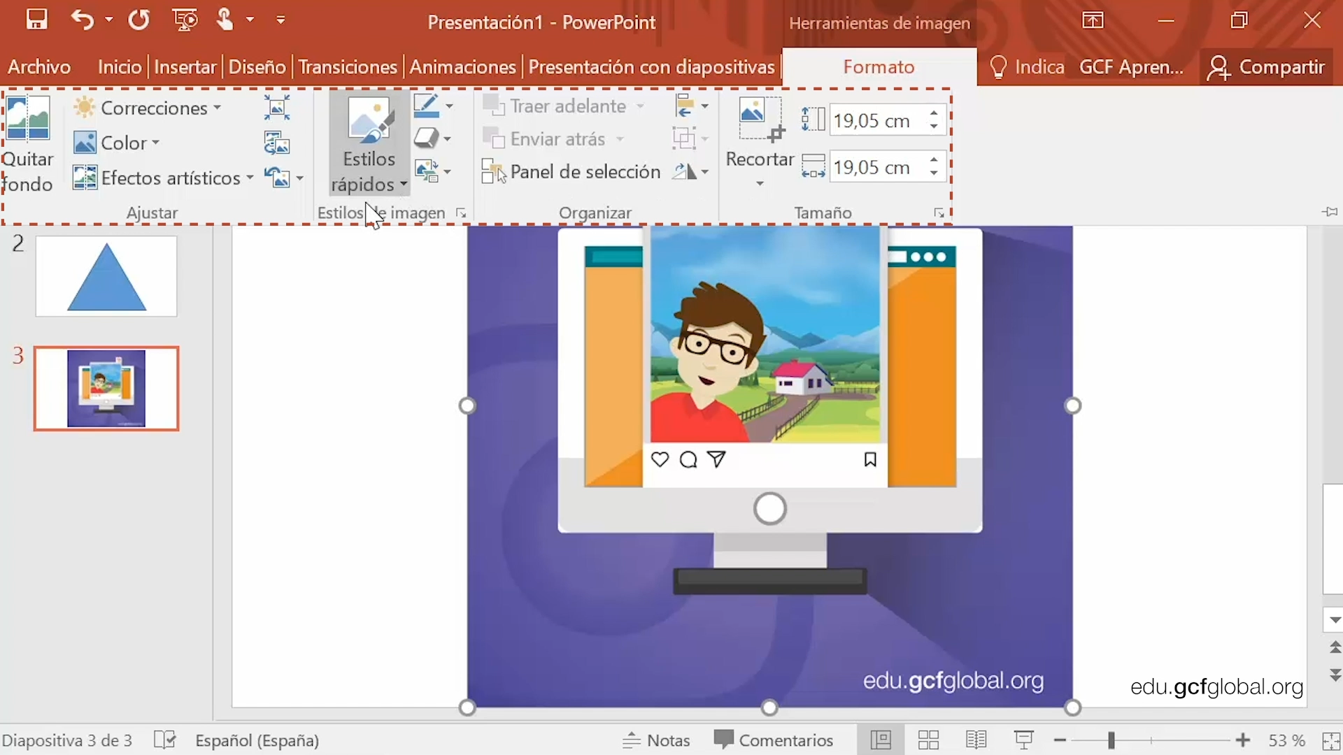 Presentaciones básicas: Insertar imagen