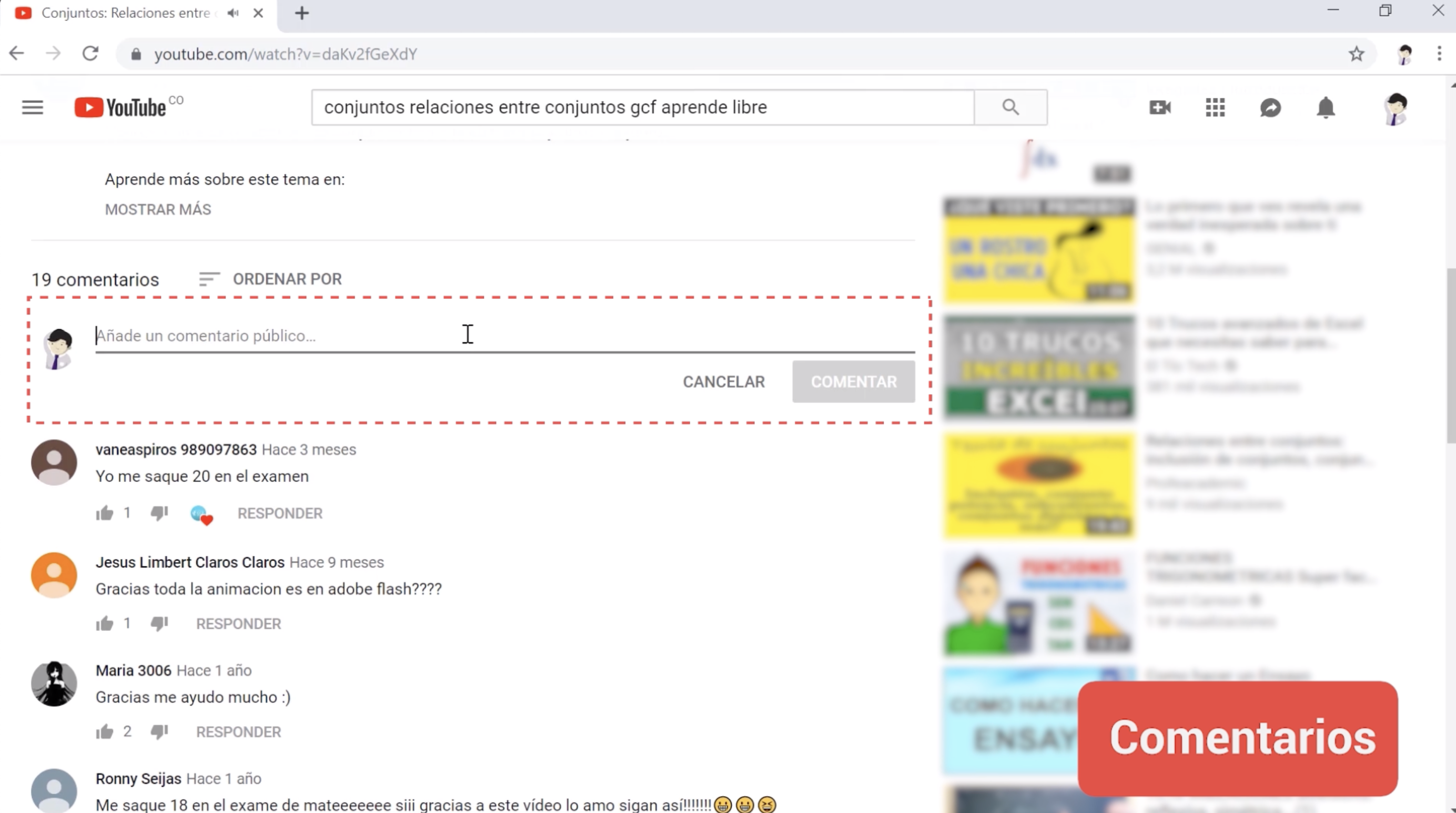 Curso de YouTube: Comentar, calificar y compartir videos