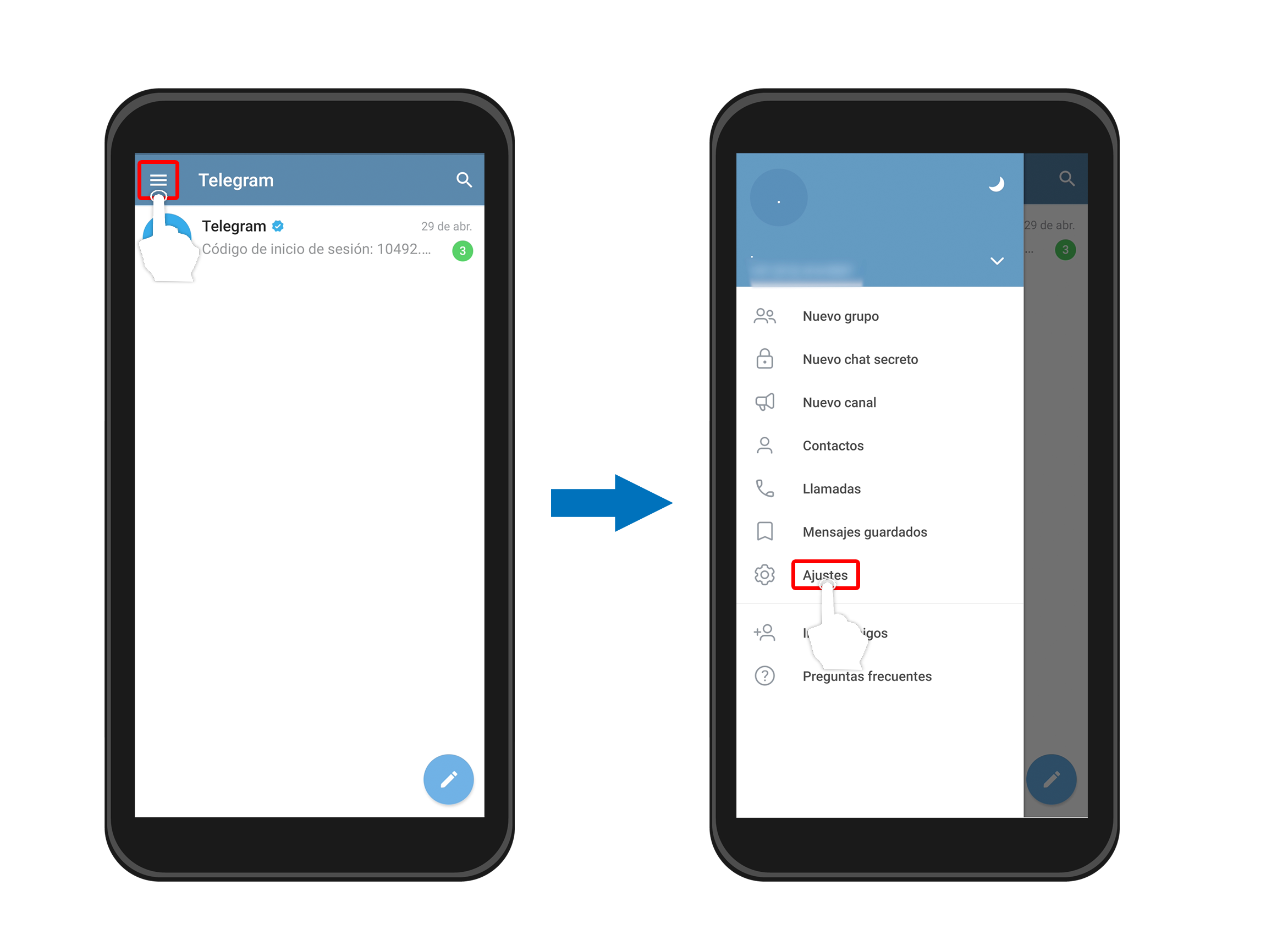 Cómo usar Telegram: Ajustes del chat en Telegram