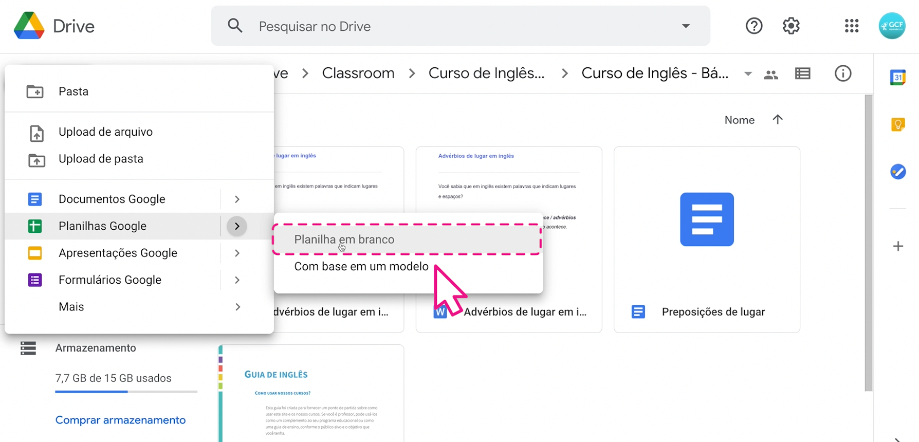 Google Sala de Aula para Professores: Como utilizar o Google Drive ...