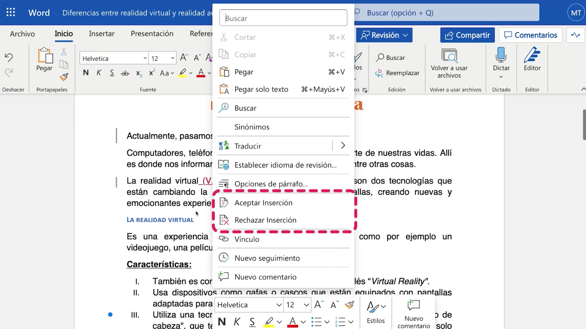Word 365: ¿Cómo revisar un documento en Word 365?