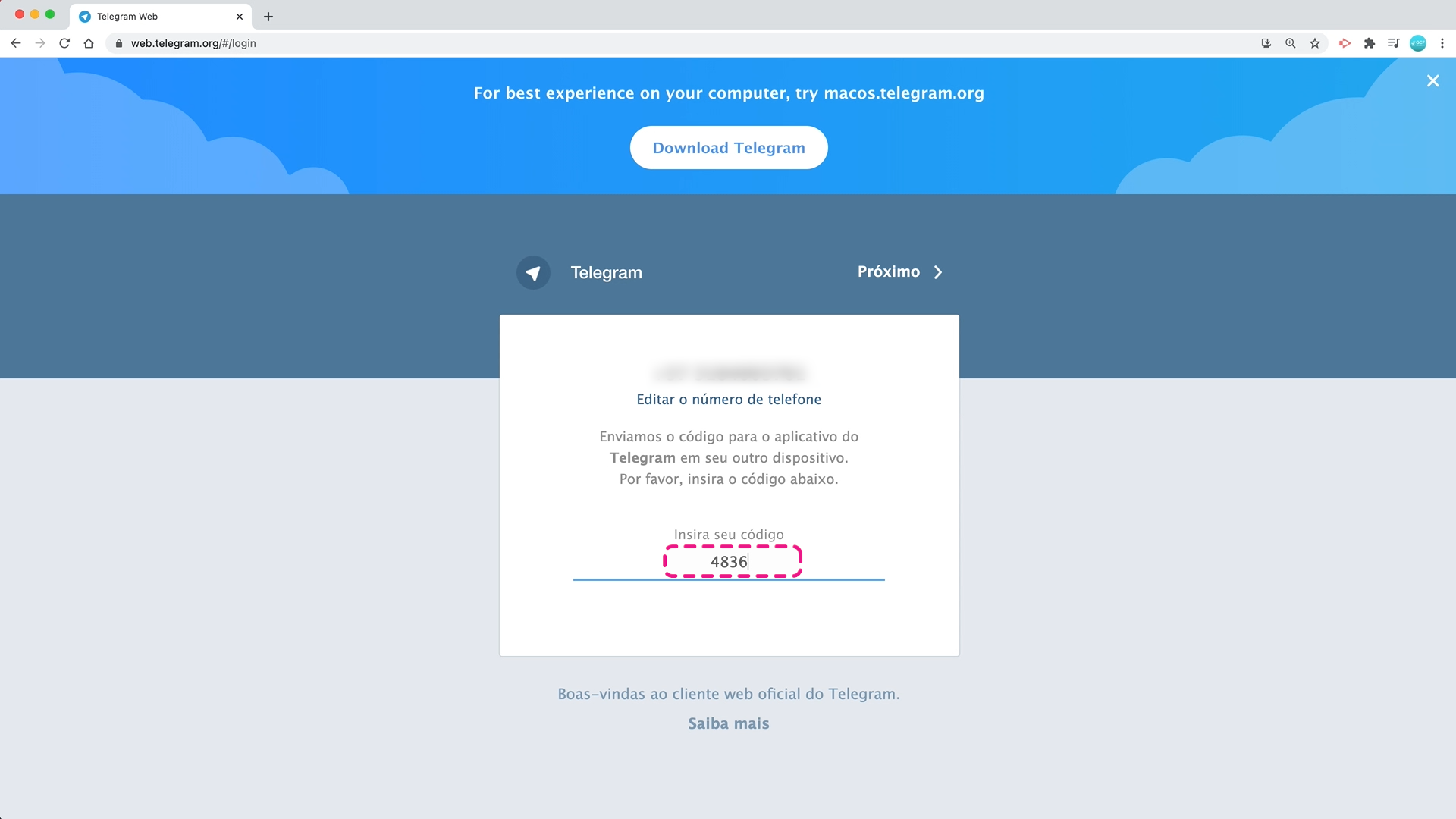 Como usar o Telegram: Como usar o Telegram Web