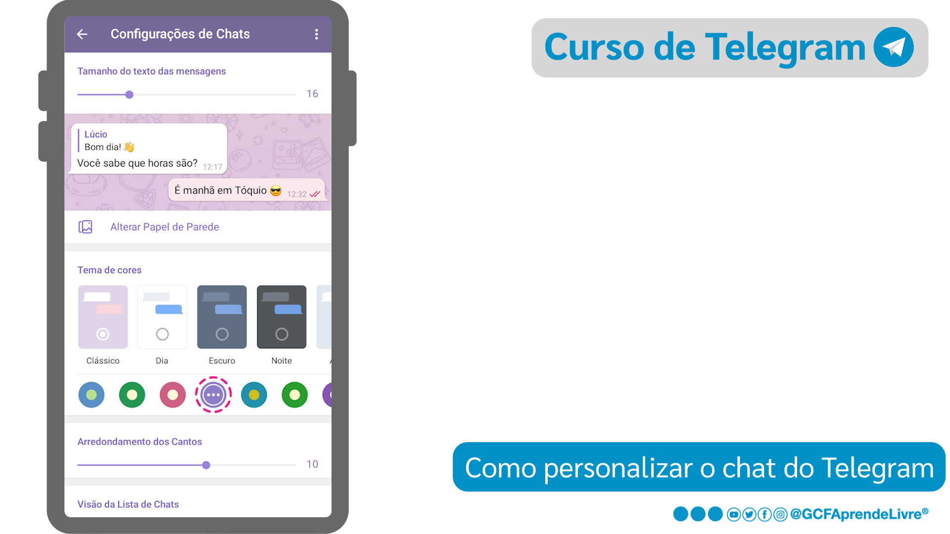 Como usar o Telegram: Como personalizar o chat do Telegram