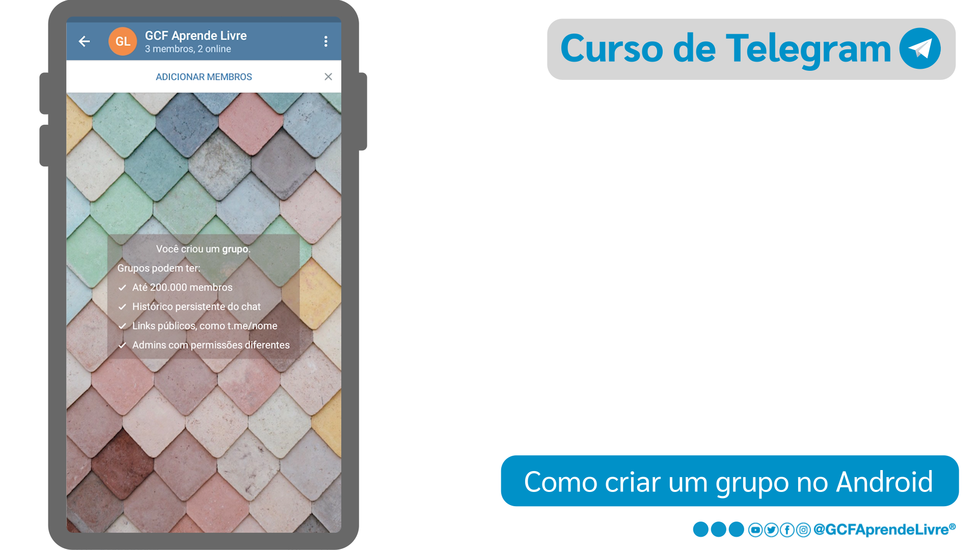 Como usar o Telegram: Como criar um grupo do Telegram no Android