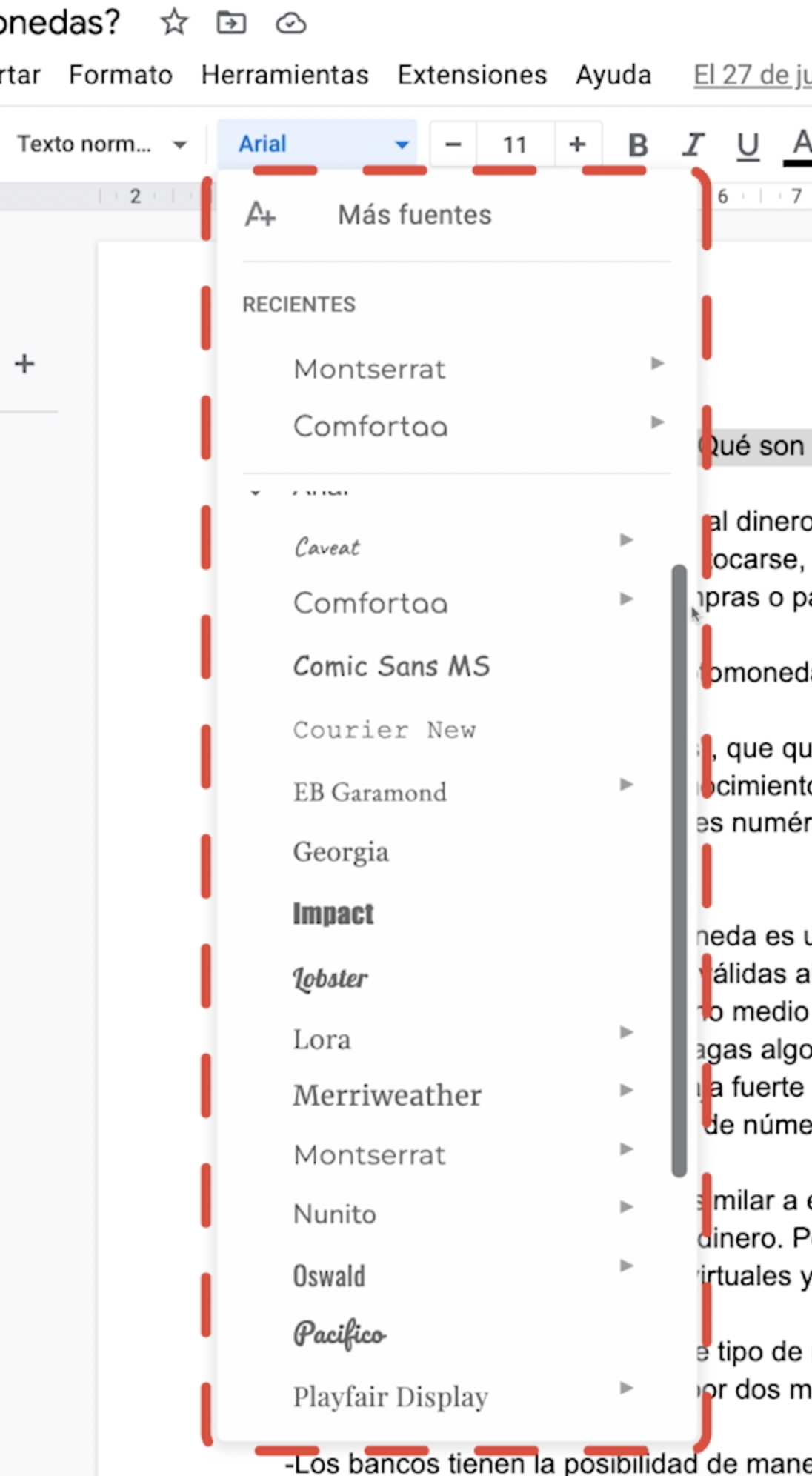 Google Docs: Formato de texto en Google Docs