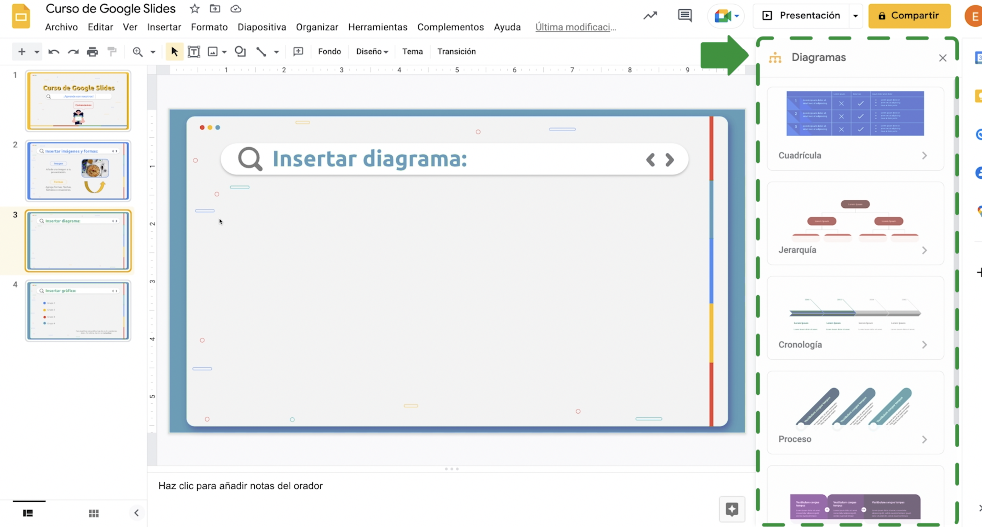 Google Slides: ¿Cómo insertar diagramas y gráficos en Google Slides?