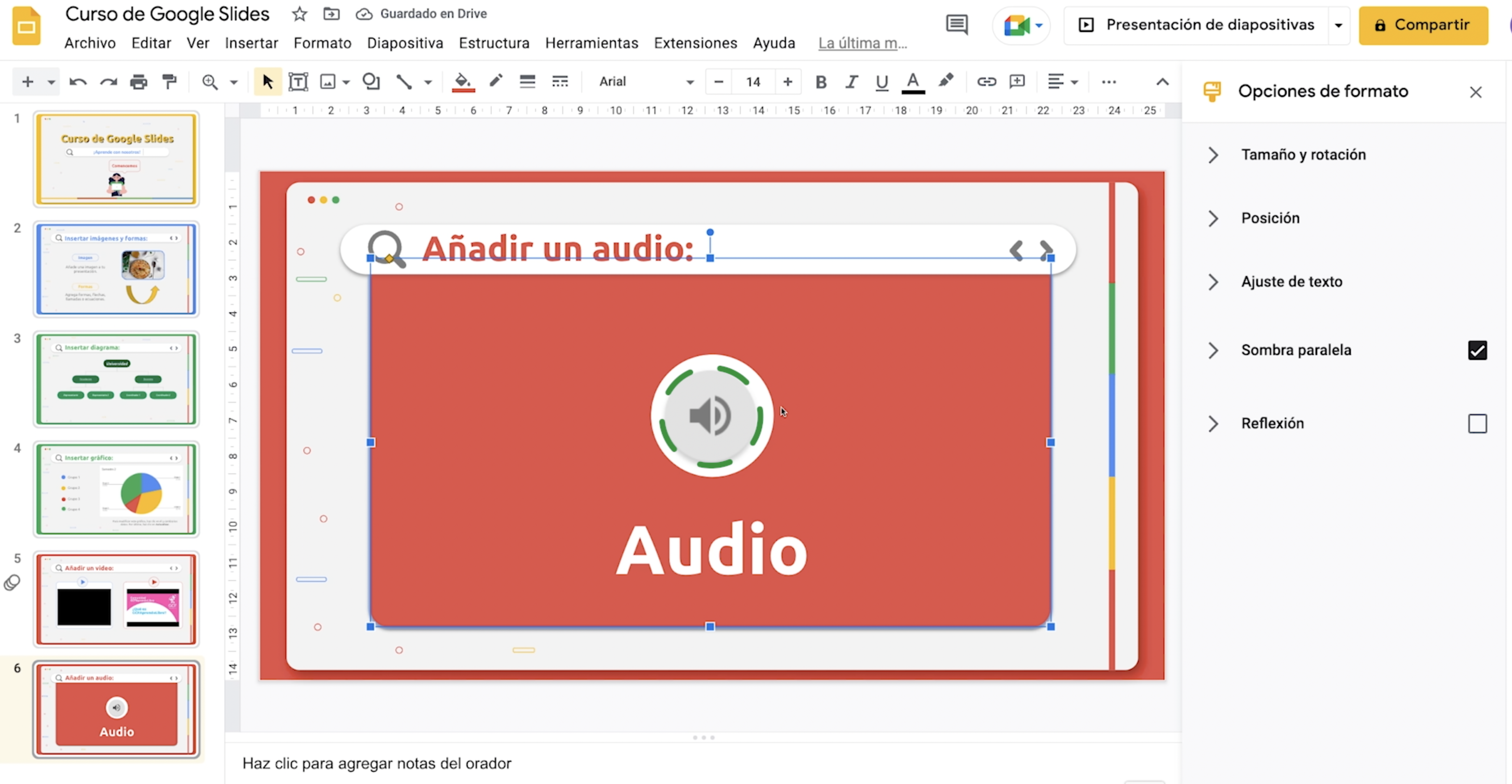 Google Slides: ¿Cómo insertar audios y vídeos en Google Slides?
