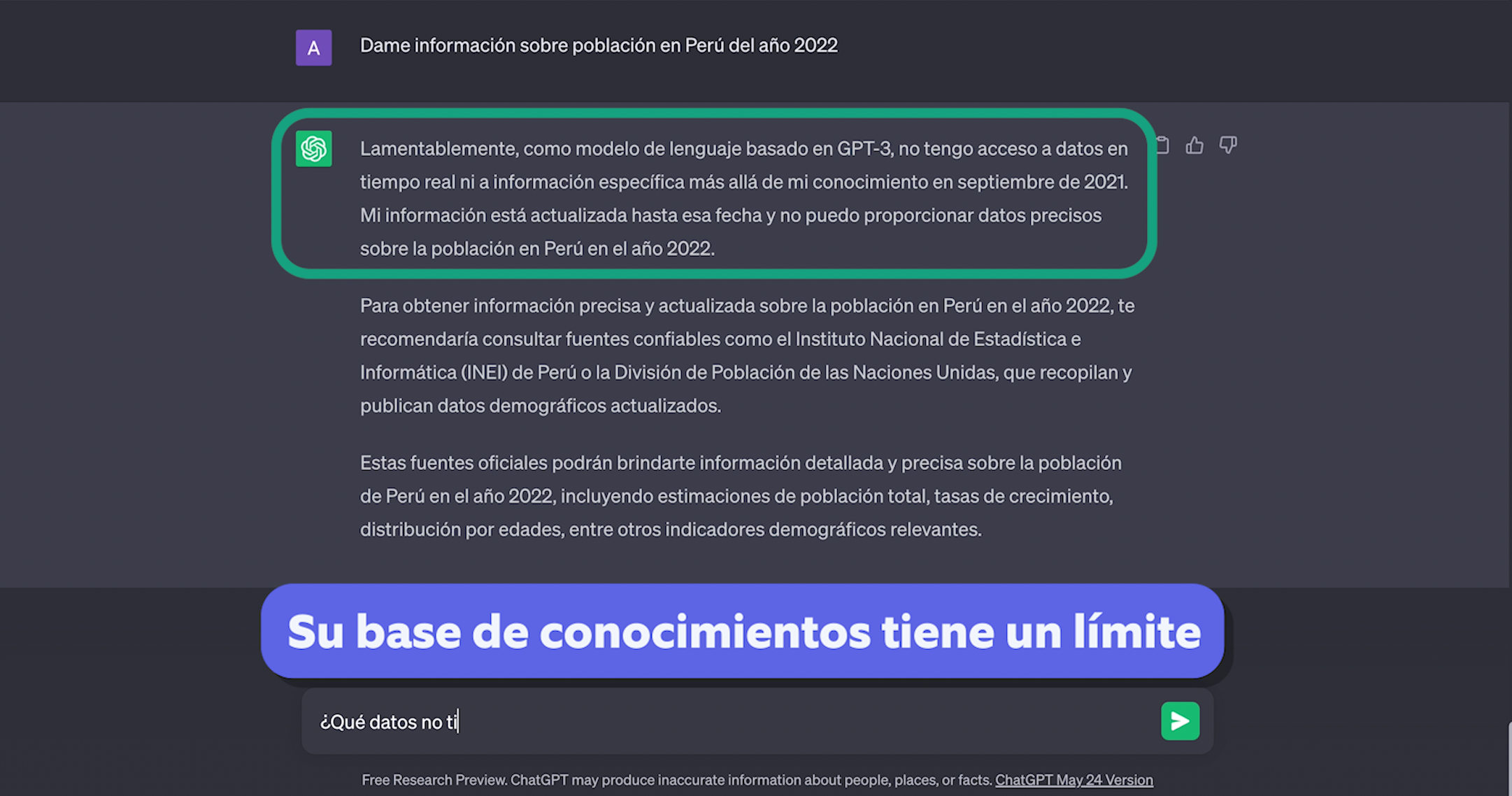 ¿Cómo usar ChatGPT?: Limitaciones de ChatGPT