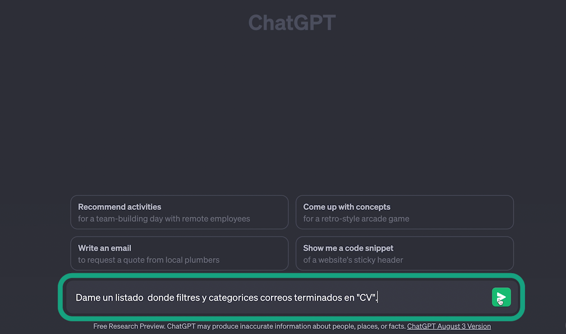 ¿Cómo usar ChatGPT?: ChatGPT como asistente personal