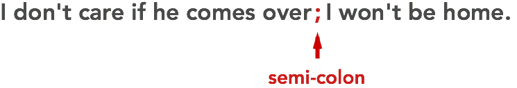 Grammar: Semi-Colons