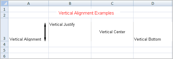 Excel 2007 Aligning Text