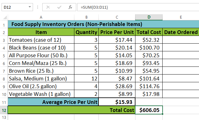 Excel 2013 Functions