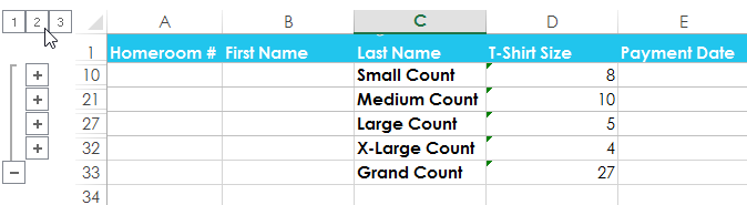 Excel 2013 Groups And Subtotals