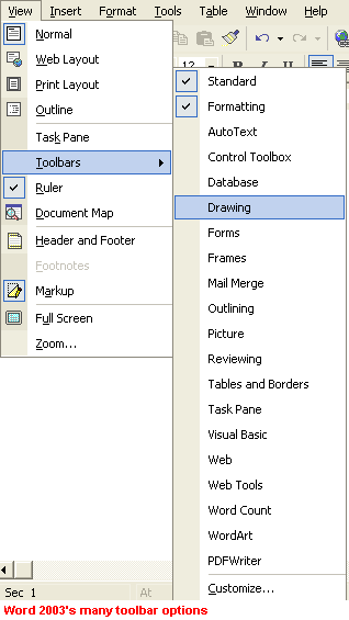 Office 2003 Basics Toolbars And The Task Pane